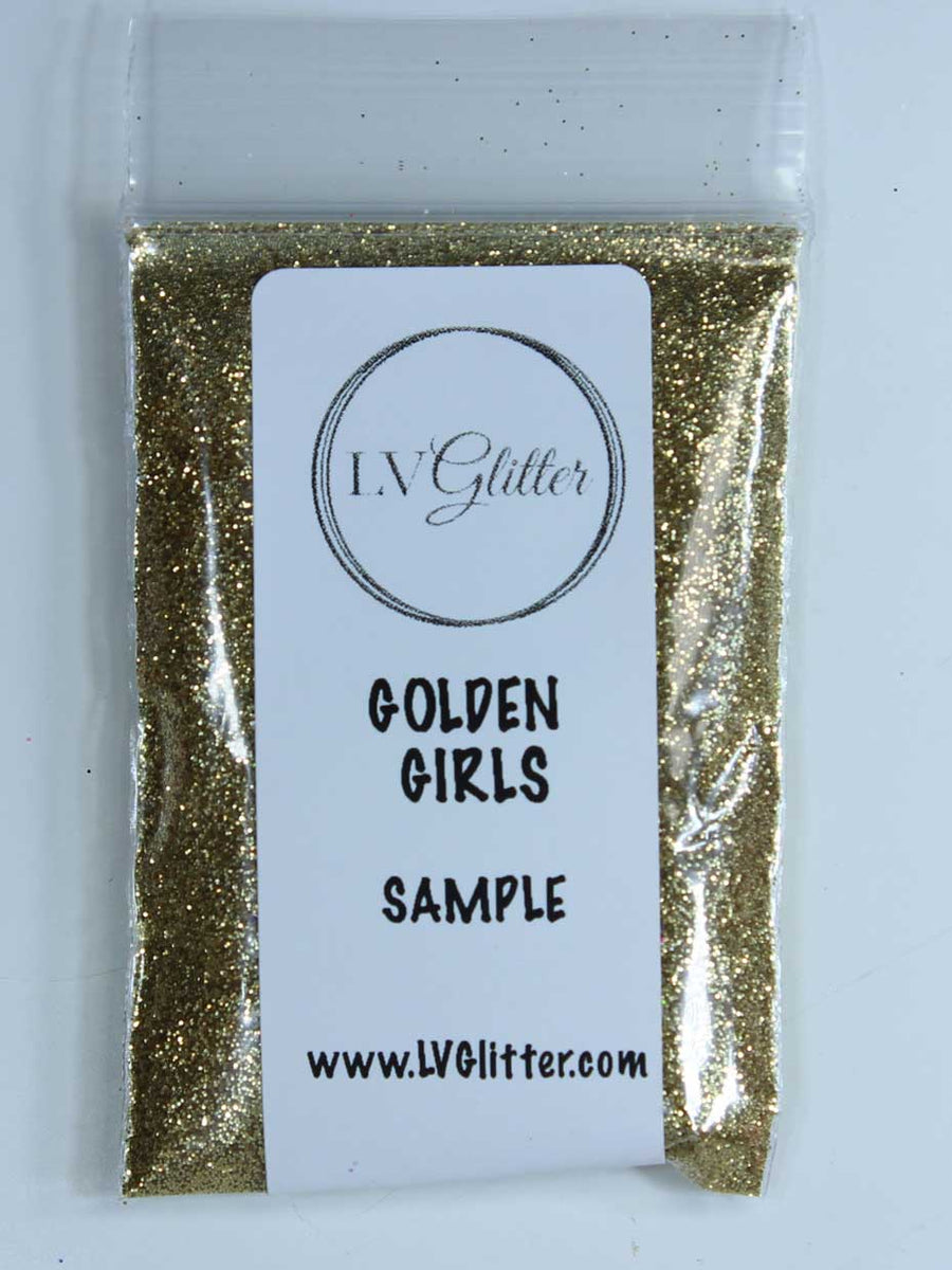 Golden Girls Gold Metallic Ultra Fine Glitter Sample