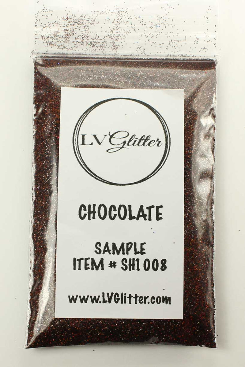 Chocolate Brown Holographic Ultra Fine Glitter Sample