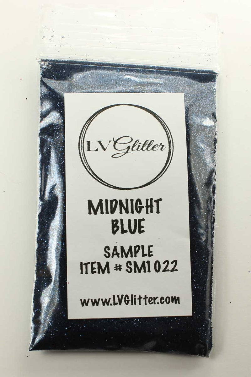 Midnight Blue Metallic Ultra Fine Glitter Sample